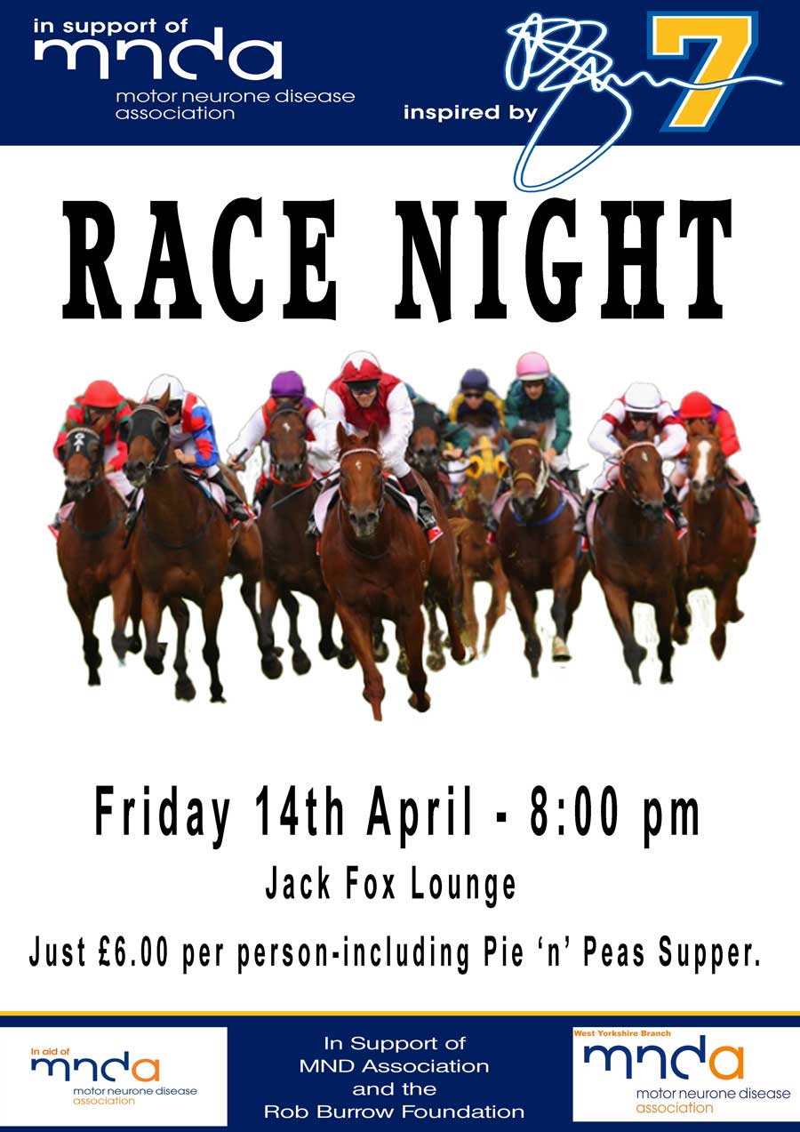 Race Night Friday 14th April